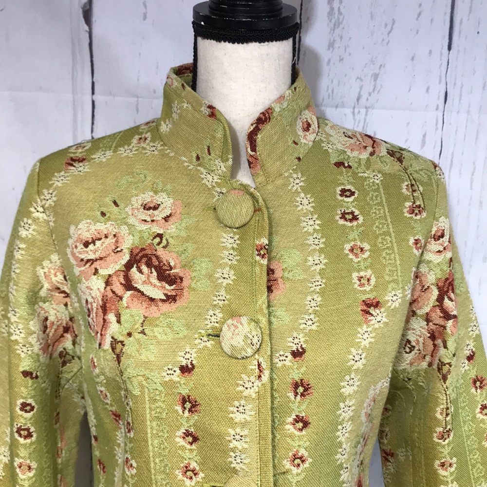 Isabella’s Journey Cottage Rose Green Jacket - Gem