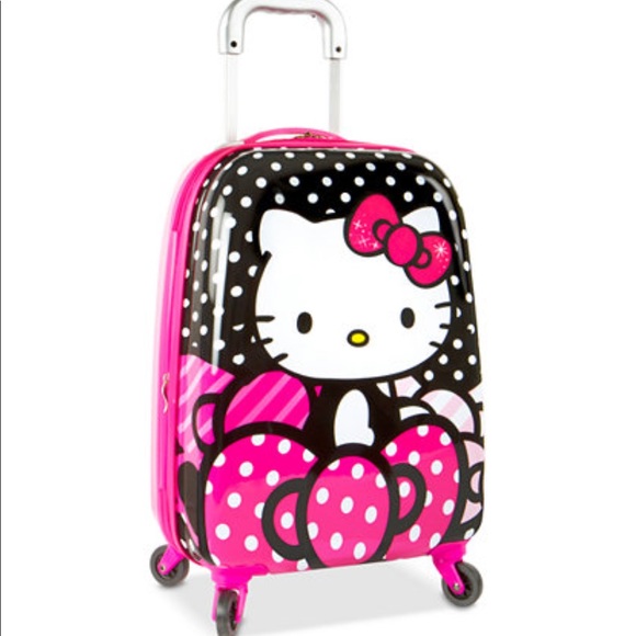 Hello Kitty | Bags | Hello Kitty Travel Luggage Bag Spinner Suitcase ...