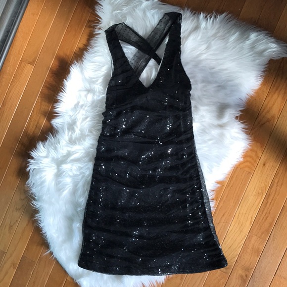 Express | Dresses | Sparky Mesh And Sequins Dress From Express | Poshmark