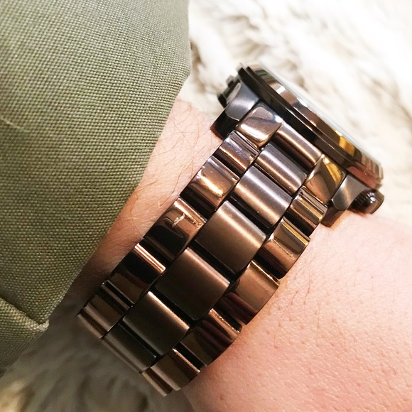 Michael Kors | Accessories | Michael Kors Womens Chocolate Brown Watch ...