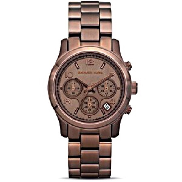 Michael Kors | Accessories | Michael Kors Womens Chocolate Brown Watch ...