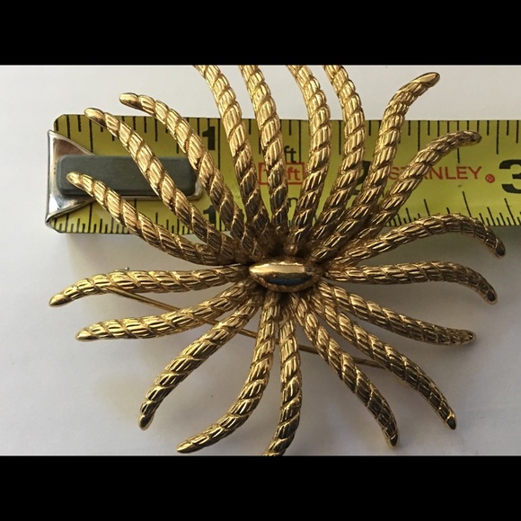 Jewelry | Vintage Large Gold Monet Pin Brooch | Poshmark