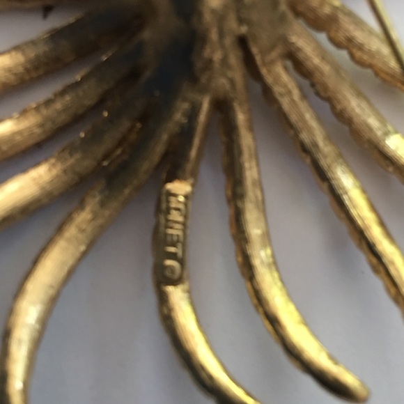 Jewelry | Vintage Large Gold Monet Pin Brooch | Poshmark