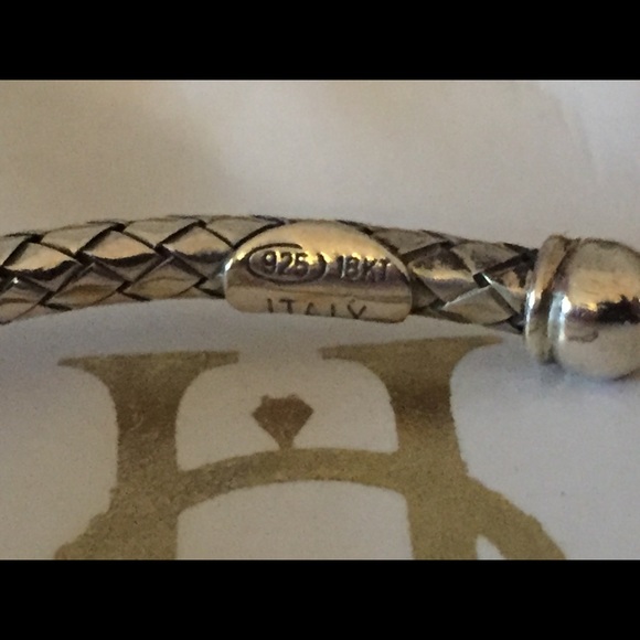Alisa | Jewelry | Alisa Silver 8k Gold Cuff Bracelet | Poshmark