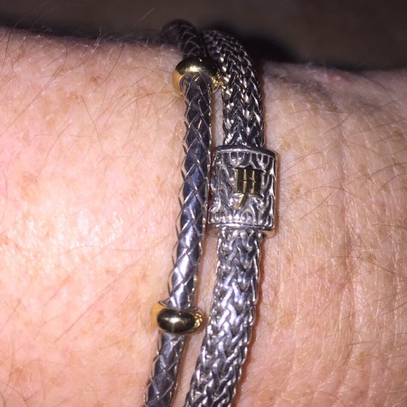 Alisa | Jewelry | Alisa Silver 8k Gold Cuff Bracelet | Poshmark
