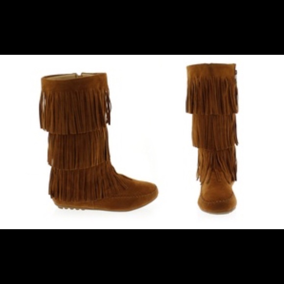 Shoes | 3tier Fringe Boho Boots | Poshmark