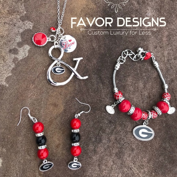 Jewelry | Uga University Of Georgia Jewelry Set | Poshmark