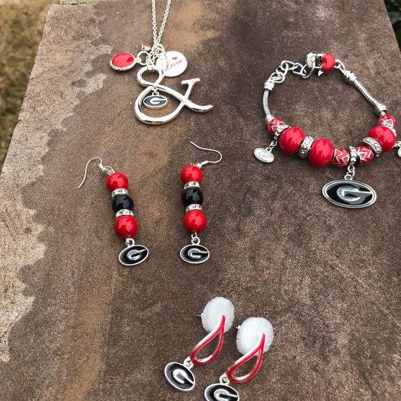 Jewelry | Uga University Of Georgia Jewelry Set | Poshmark