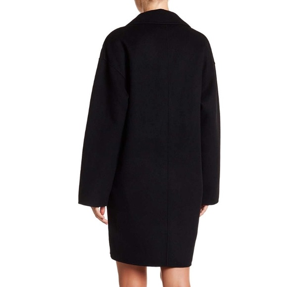 kate spade | Jackets & Coats | Nwt Kate Spade Black Wool Notch Collar ...