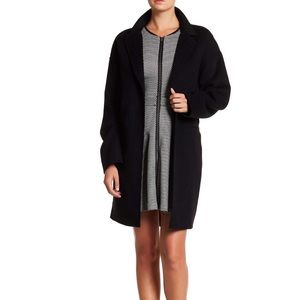 kate spade | Jackets & Coats | Nwt Kate Spade Black Wool Notch Collar ...