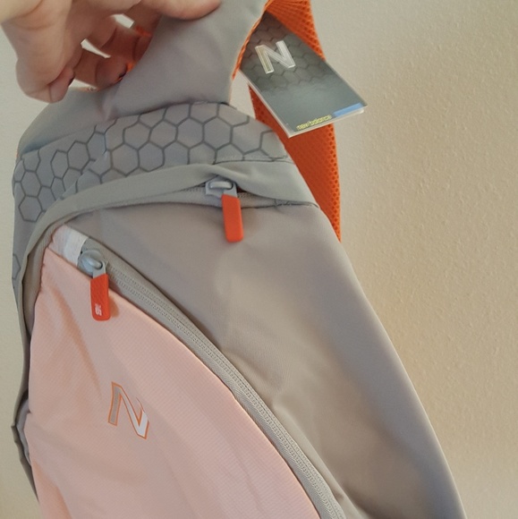 New Balance | Bags | New Balance Nwt Orange And Grey Compu Backpack ...