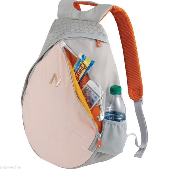 New Balance | Bags | New Balance Nwt Orange And Grey Compu Backpack ...
