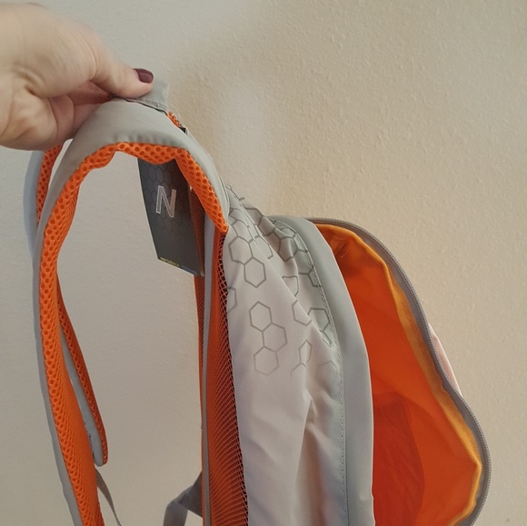 New Balance | Bags | New Balance Nwt Orange And Grey Compu Backpack ...