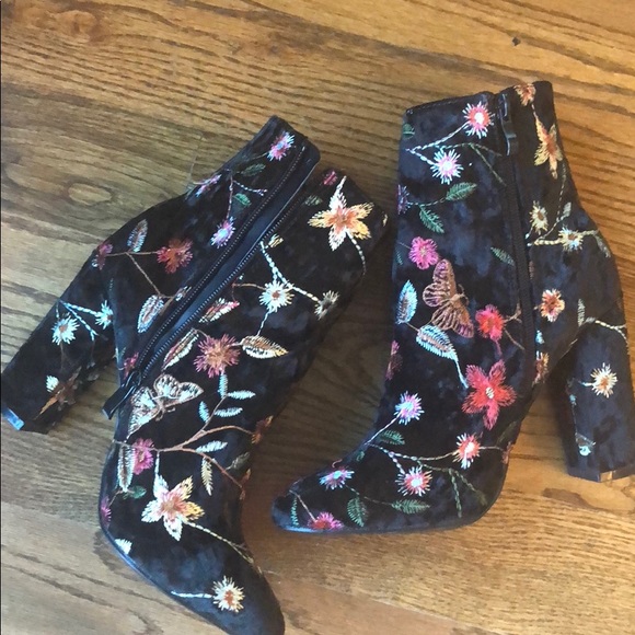 SoMe | Shoes | New Some Aubrey Crushed Velvet Bootie | Poshmark