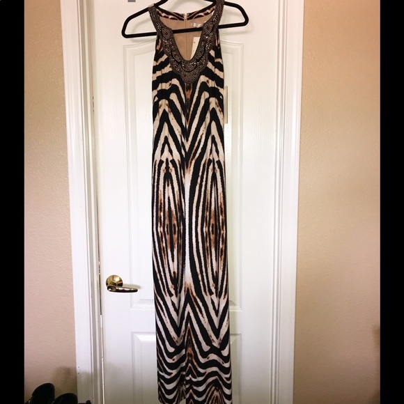 Boston Proper | Dresses | Boston Proper Zebra Maxi | Poshmark