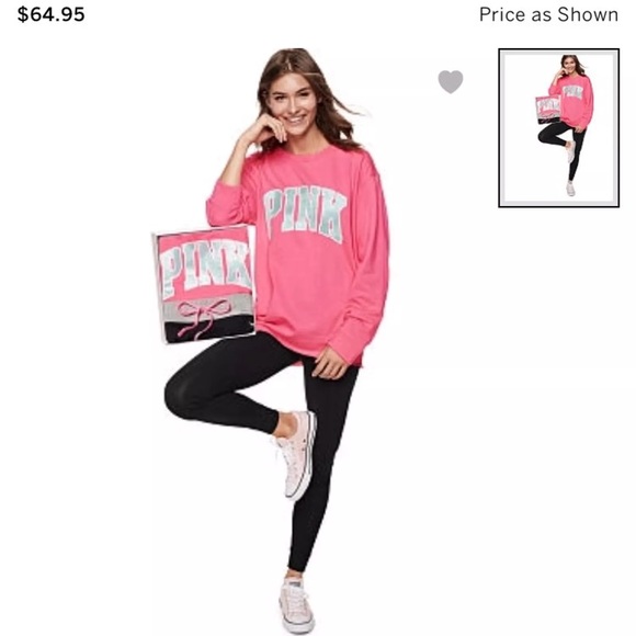 PINK Victoria's Secret | Tops | New Vs Pink Campus Crew Gift Set | Poshmark