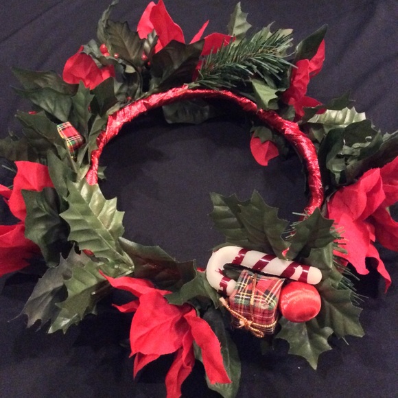 Handmade | Accessories | Poinsettia Christmas Holiday Flower Crown ...