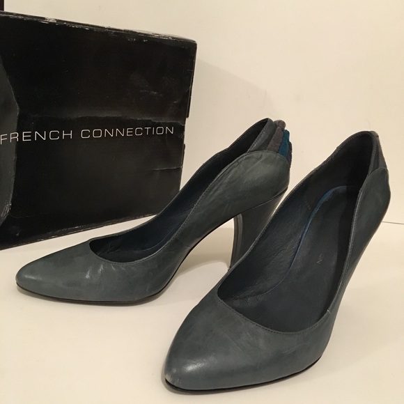 French Connection | Shoes | French Connection Teal Heels Womens Pumps ...