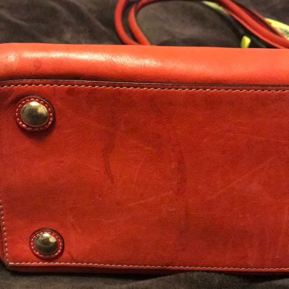 Coach | Bags | Authentic Coach Orange Leather Shoulder Bag | Poshmark