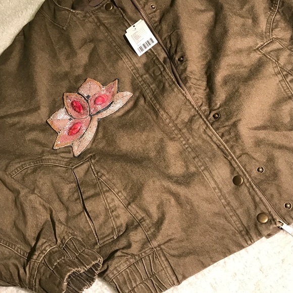 BDG | Jackets & Coats | Bdg X Jaded Royalty Embroidered Lotus Denim ...