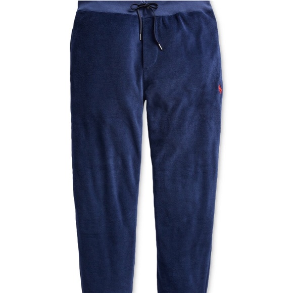 Polo Ralph Lauren | Pants | Polo Ralph Lauren Velour Joggers Navy Bluenwt | Poshmark