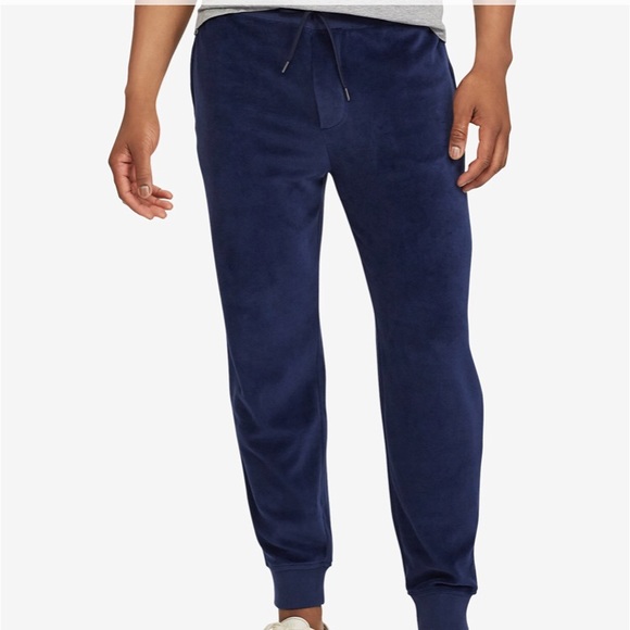 Polo Ralph Lauren | Pants | Polo Ralph Lauren Velour Joggers Navy Bluenwt | Poshmark