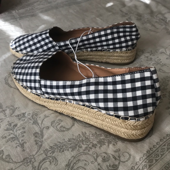 Merona | Shoes | Nwt Gingham Espadrilles Flats | Poshmark