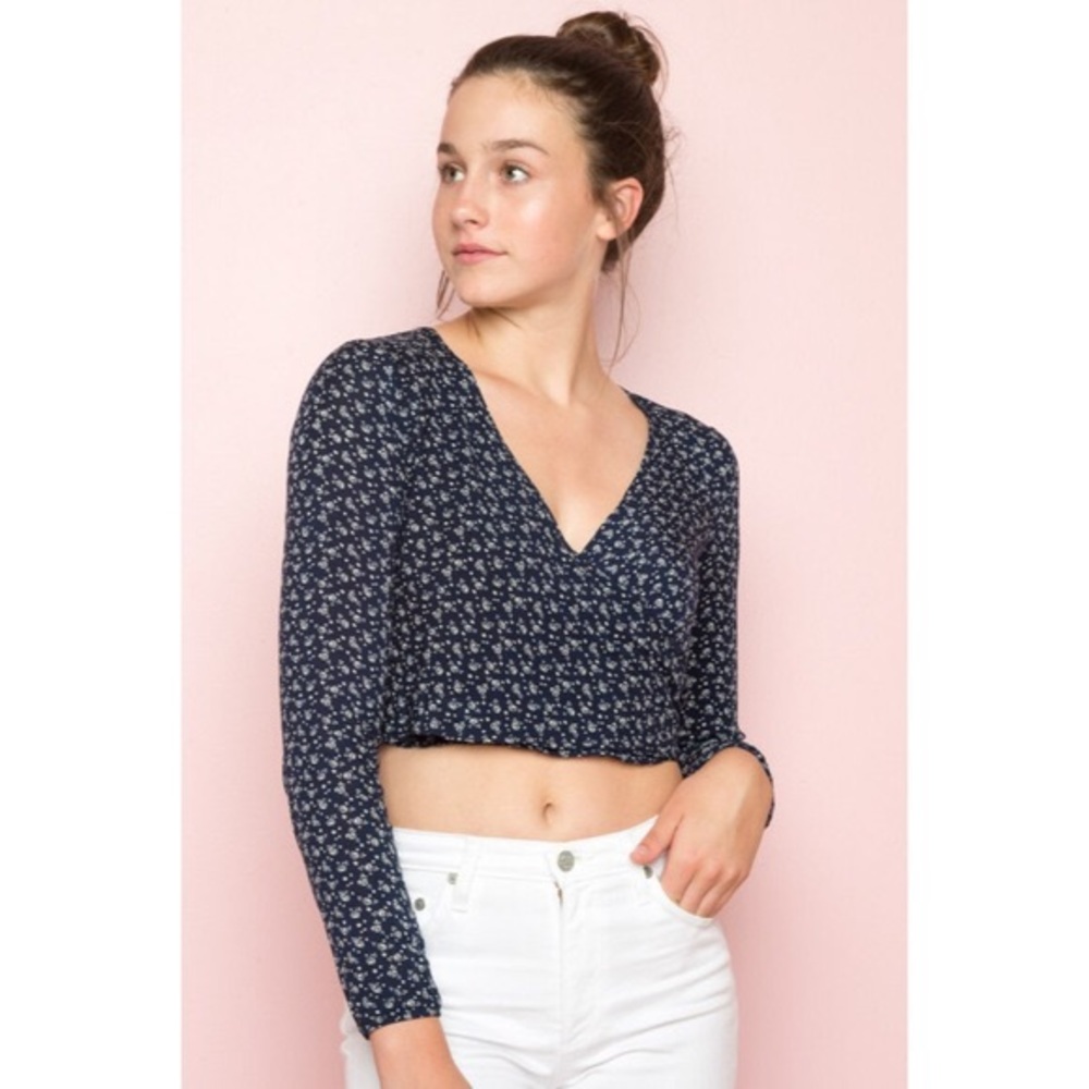 Brandy Melville Cross Wrap Shirt - Gem