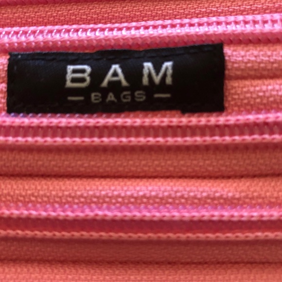 BAM Bags | Bags | Pink Bam Bag With Black Straps | Poshmark