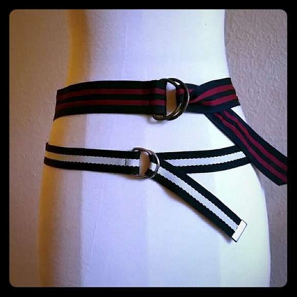 Accessories | Vintage Stripped Nautical Belts Sold As Set | Poshmark
