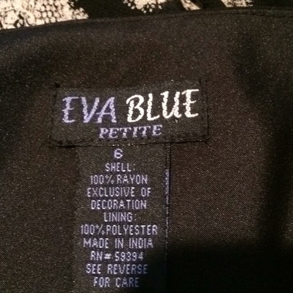 Eva Blue | Dresses | Eva Blue Petite Sheer Beaded Dress | Poshmark