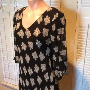 Eva Blue | Dresses | Eva Blue Petite Sheer Beaded Dress | Poshmark
