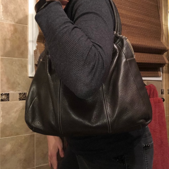 LOFT | Bags | Brown Pebbled Leather Loft Purse | Poshmark