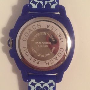 Accessories | Coach Watch Sport Band Cobalt Blue | Poshmark