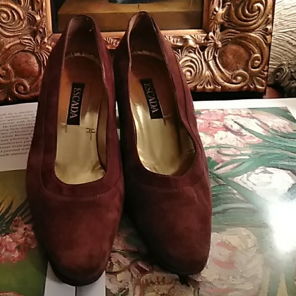 Escada | Shoes | Escada Suede Pumps | Poshmark