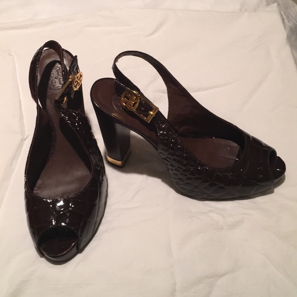 Tory Burch | Shoes | Dark Fig Brown Tory Butch Shoes Size 6 | Poshmark