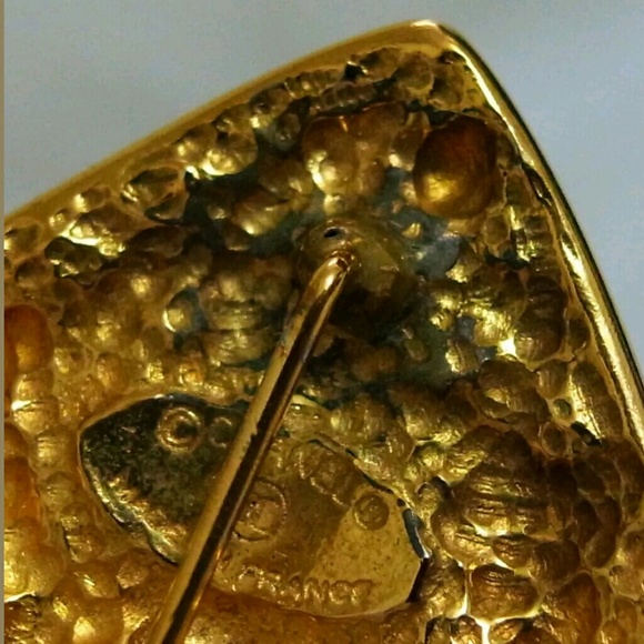 CHANEL | Jewelry | Authentic Chanel Brooch Gold Vintage Chanel Pin ...