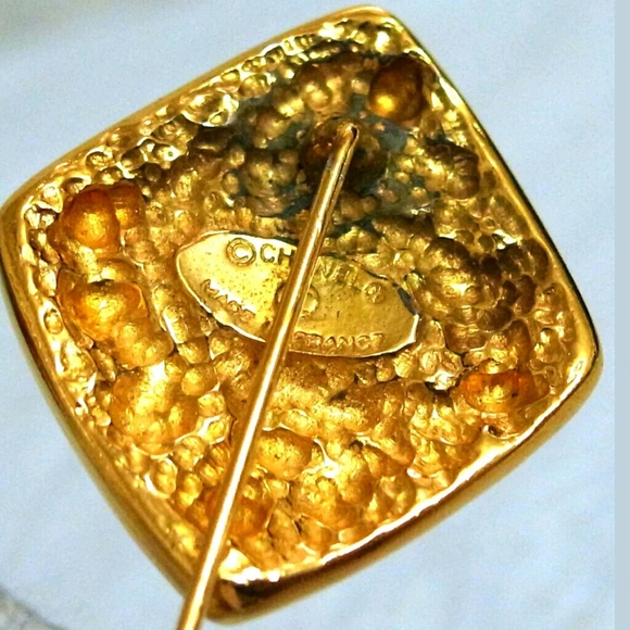 CHANEL | Jewelry | Authentic Chanel Brooch Gold Vintage Chanel Pin ...