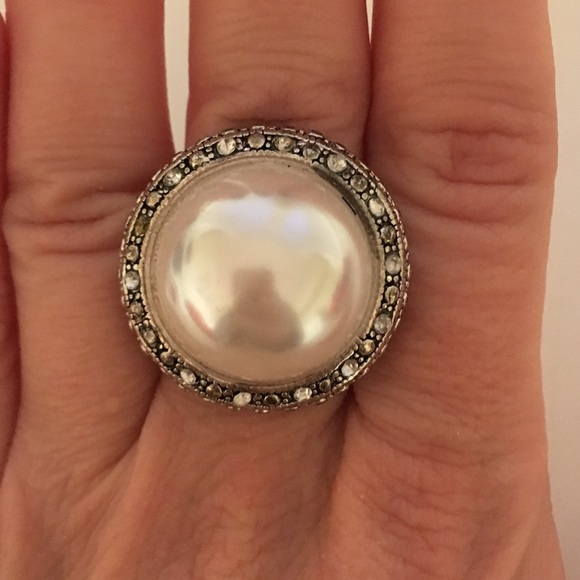 Jewelry | Large Pearl Ring | Poshmark