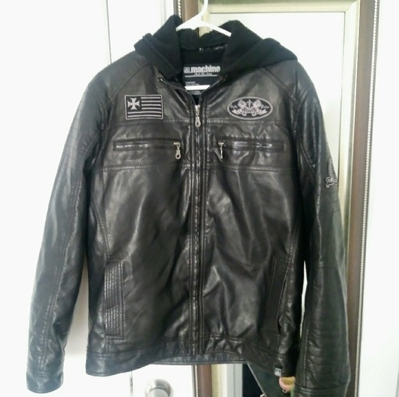 Machine | Jackets & Coats | Mens Machine Faux Leather Jacket Medium ...