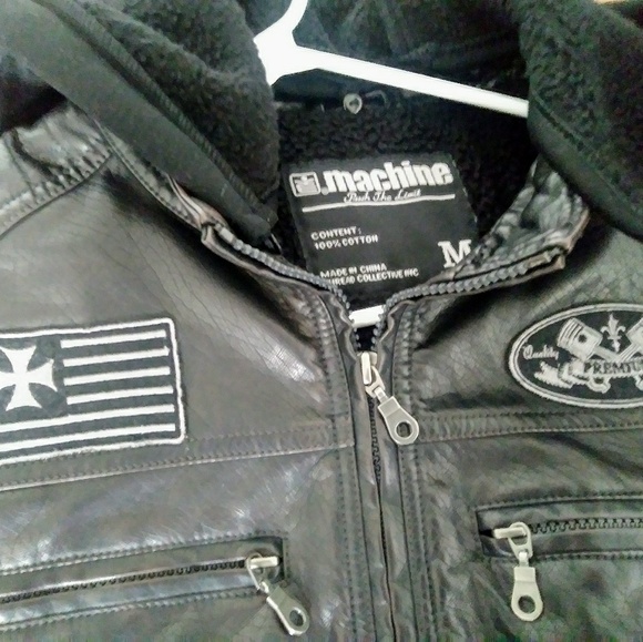 Machine | Jackets & Coats | Mens Machine Faux Leather Jacket Medium ...