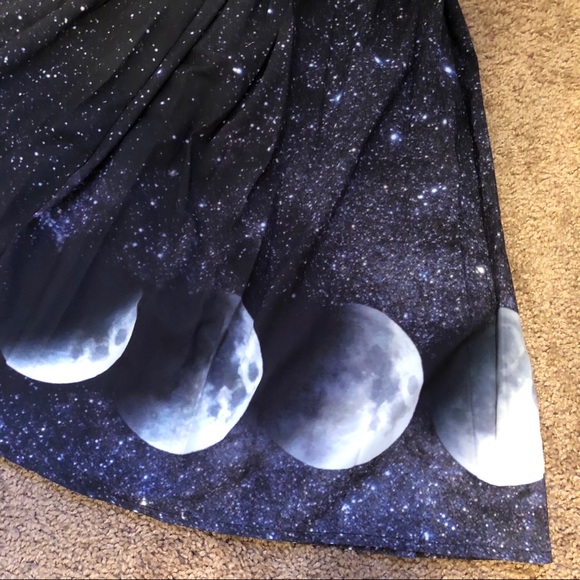 Skirts | Moon Eclipse Skirt Lunar Cosmic Space Universe | Poshmark