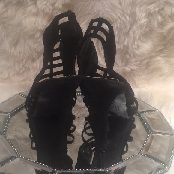Rouge Helium | Shoes | Rouge Helium Black Velvet Heels | Poshmark
